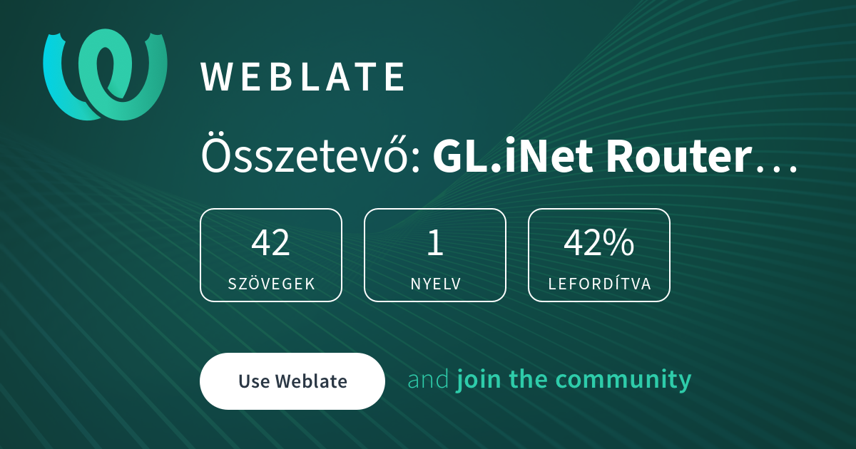 GL.iNet Router SDK/display — Hungarian @ Weblate for GL.iNet